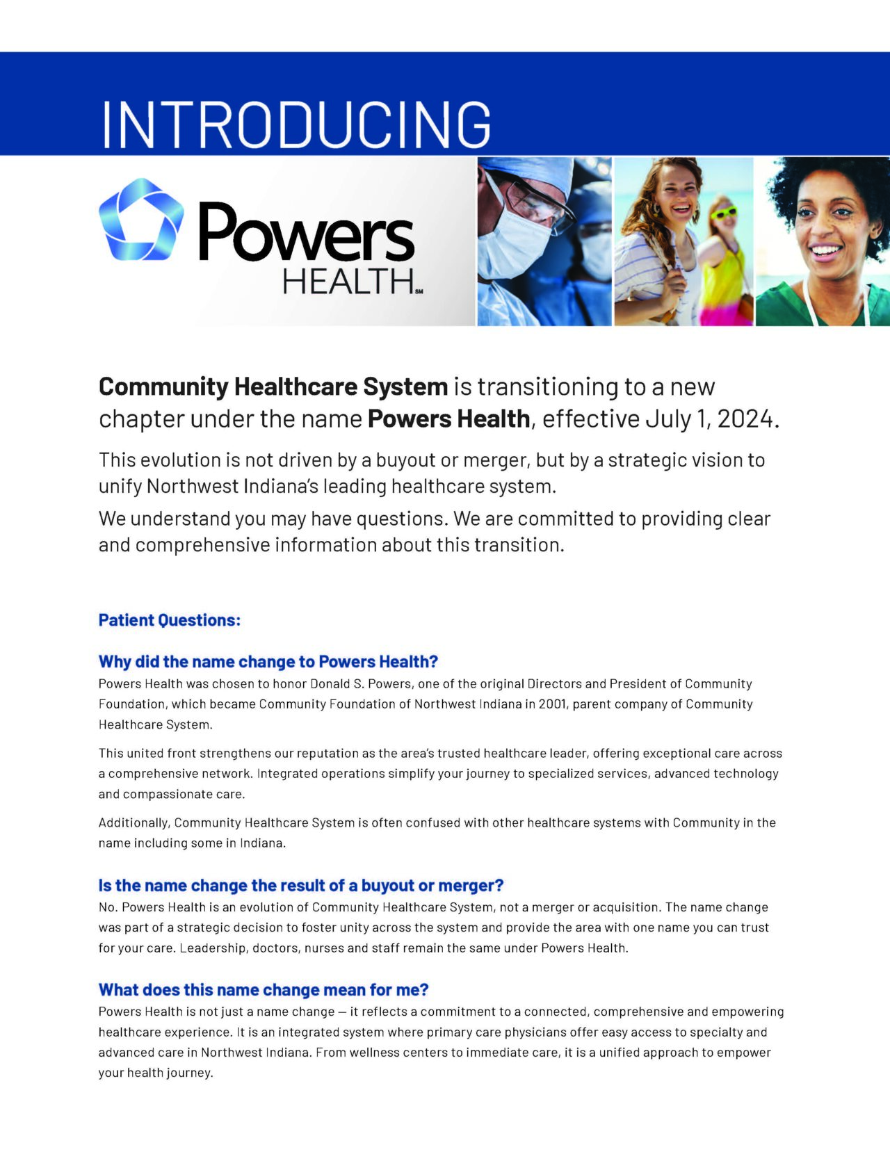 Powers Health Internal Communications